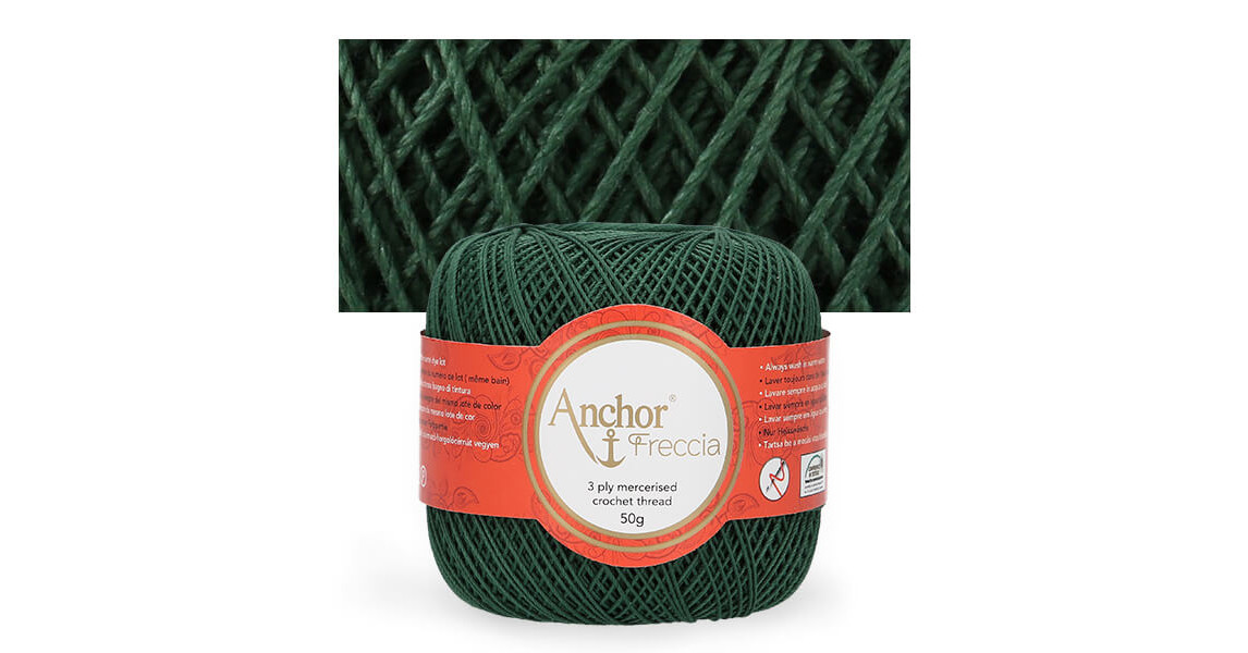 Horgolócérna, Freccia 12, 50g, 00218 sötét fenyőzöld - a legjobb ...