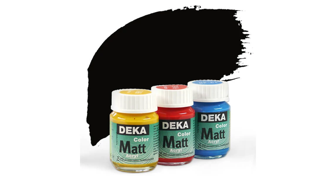 Deka Color Matt akrilfesték 25 ml - 90 fekete - a legjobb minőségben ...