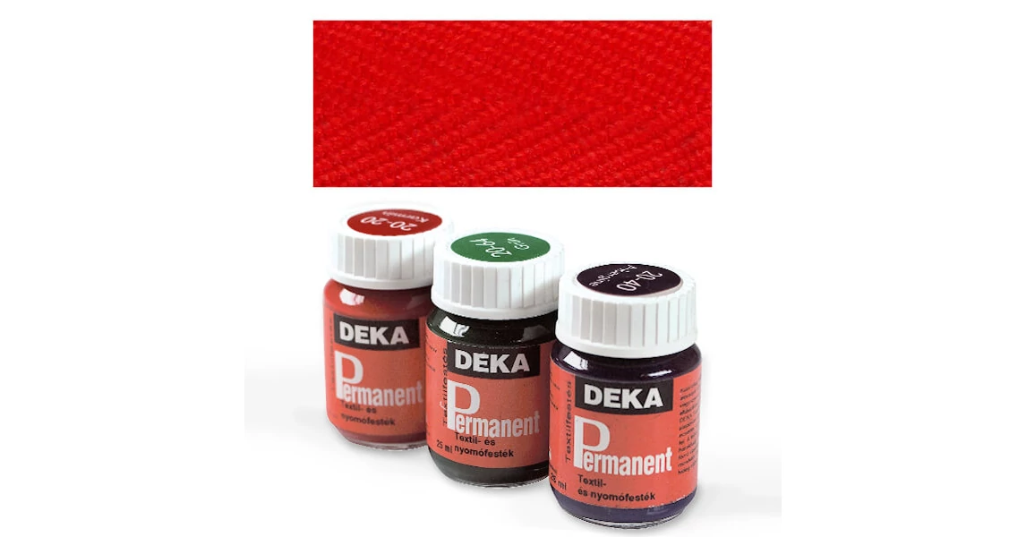 Deka Permanent textilfesték világos anyagra - 18 pipacspiros - a ...