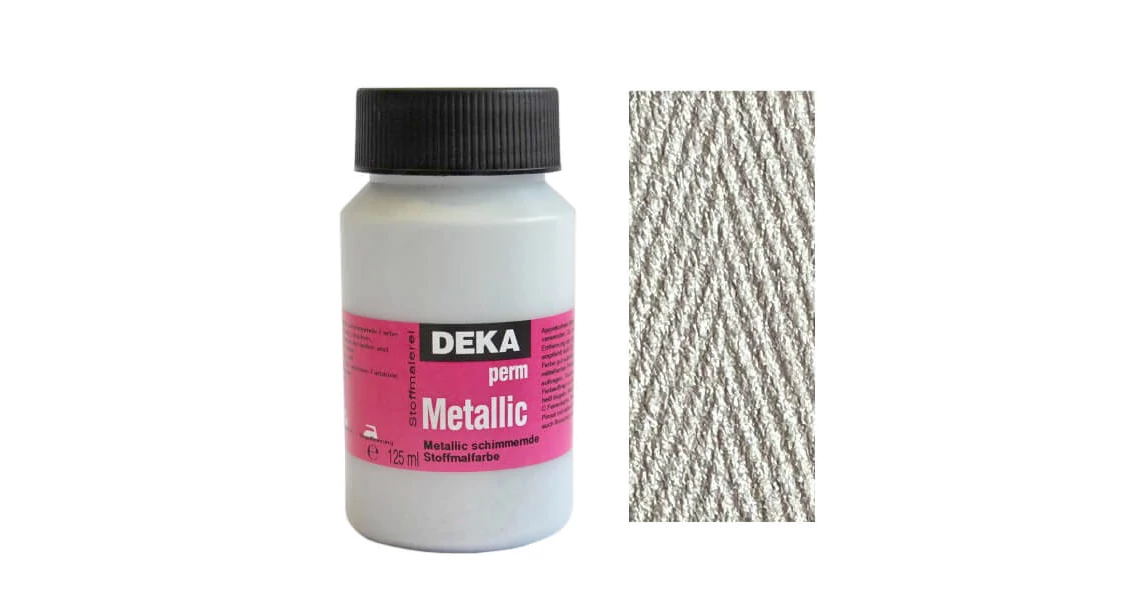 Deka Perm Metallic metál textilfesték 125 ml - 92 fehér - a legjobb minőségben - muveszellato.com