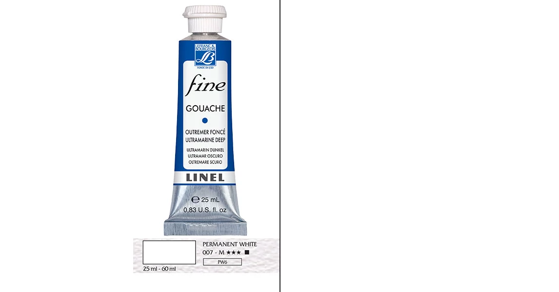 L&B Linel Fine gouache festék, 25 ml - 007, permanent white - a legjobb ...
