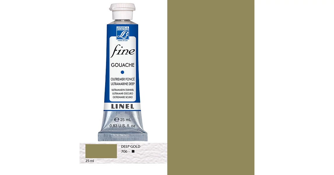 L&B Linel Fine gouache festék, 25 ml - 706, deep gold - a legjobb ...
