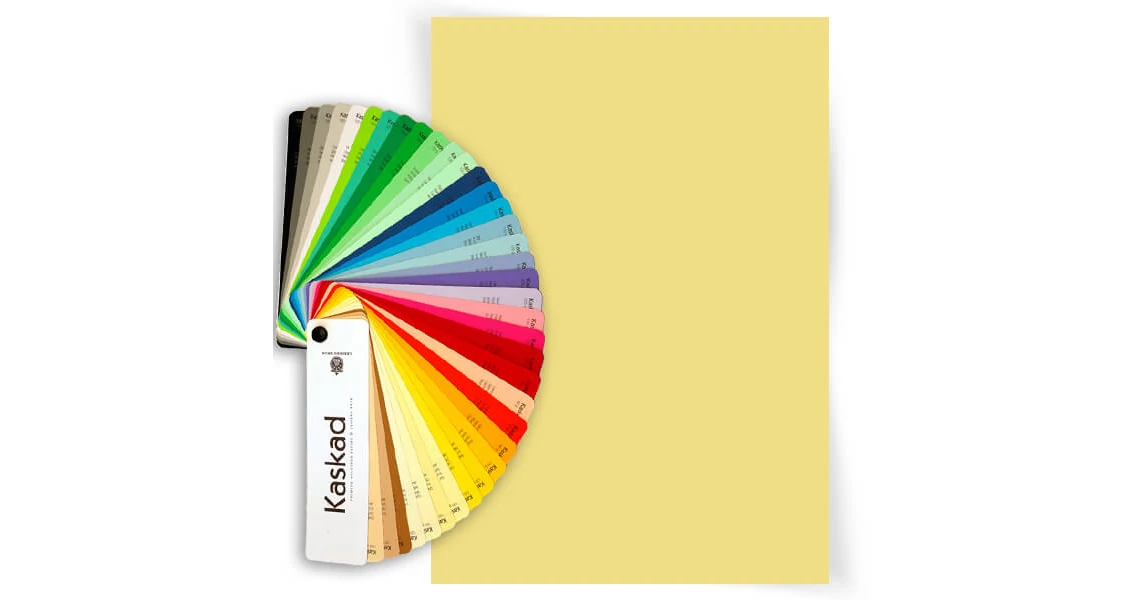 Kaskad színes fénymásolópapír, A/4, 80 g, 10 db - 55, sárga, Bunting ...