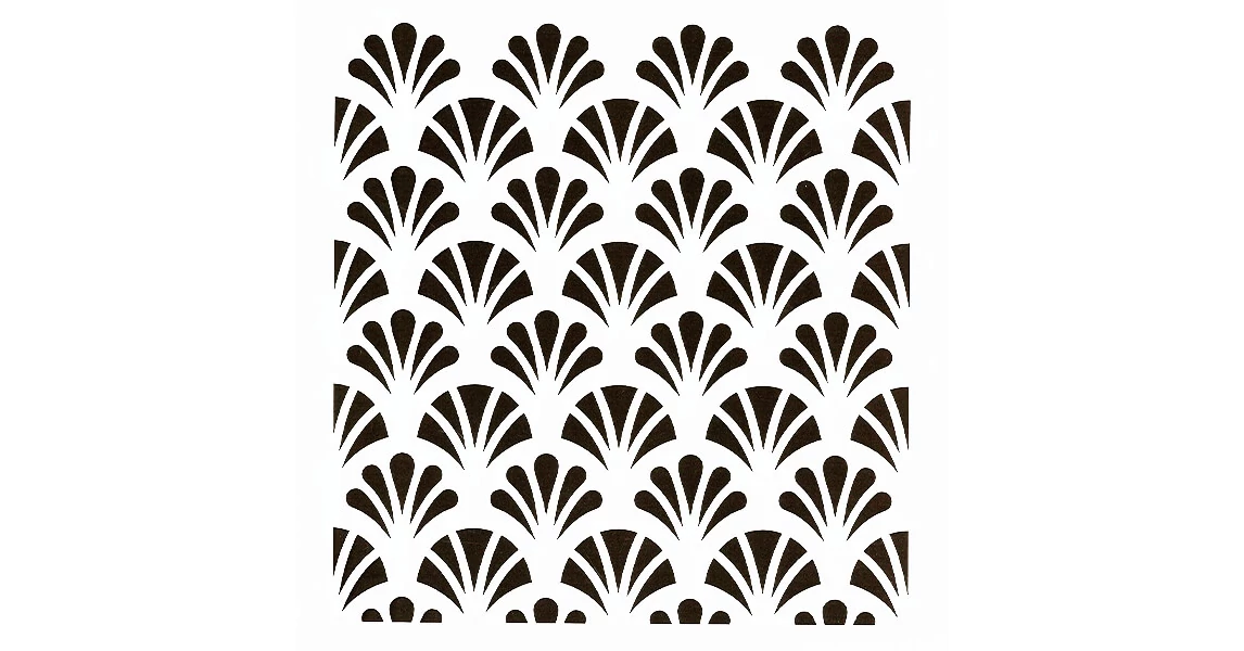 Stencil, Cadence, 25x25 cm - kagylók - a legjobb minőségben - muveszellato.com