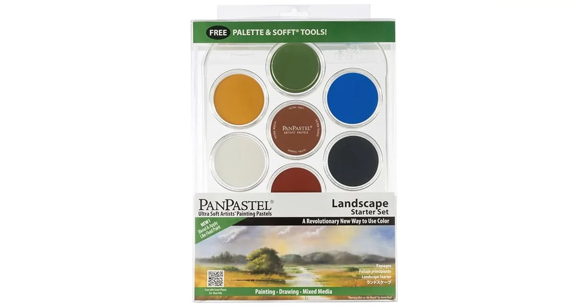 PanPastel tégelyes porpasztell készlet, 7 db + kiegészítők - Landscape ...