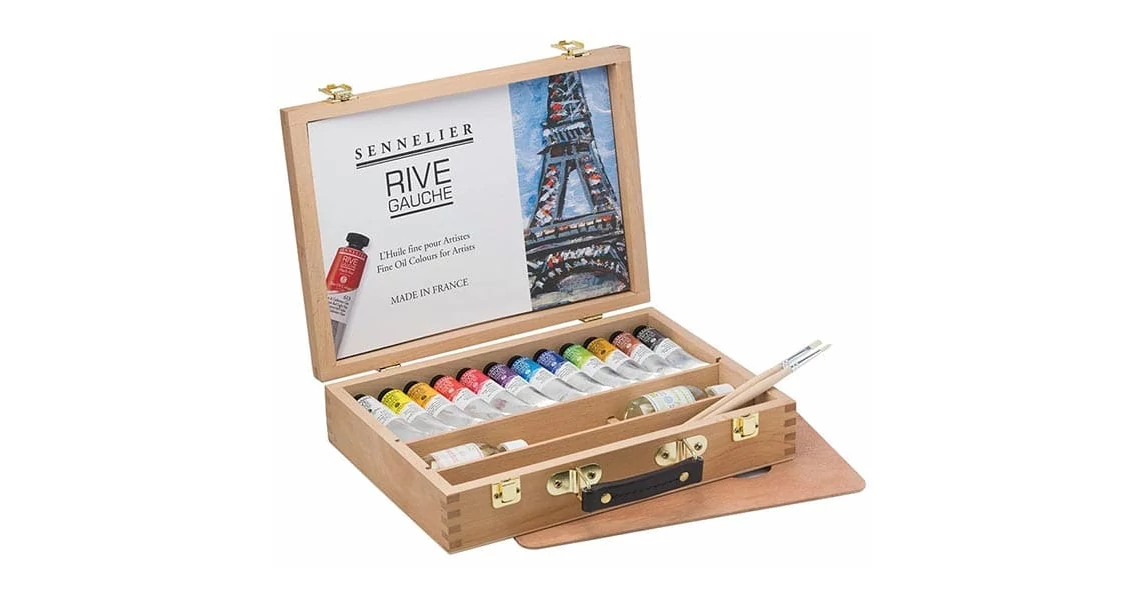 Sennelier Rive Gauche Discovery olaj festőkészlet, 12x40 ml + kiegészítők - a legjobb minőségben ...