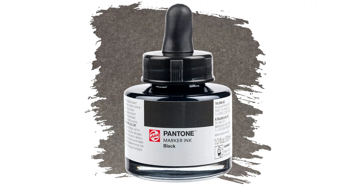 Talens Pantone marker tinta, 30 ml - black - a legjobb minőségben ...