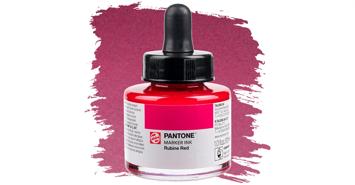 Talens Pantone marker tinta, 30 ml - rubine red - a legjobb minőségben ...
