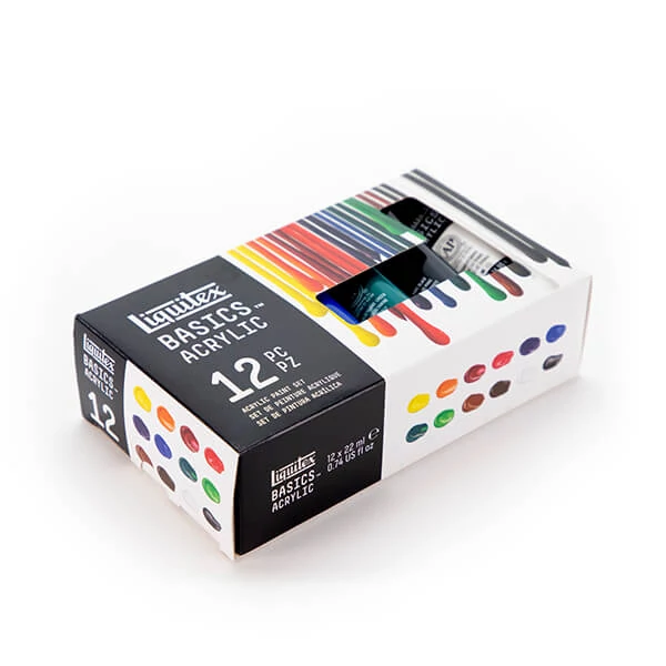 Liquitex Basics akrilfesték készlet - 12x22 ml - a legjobb minőségben ...
