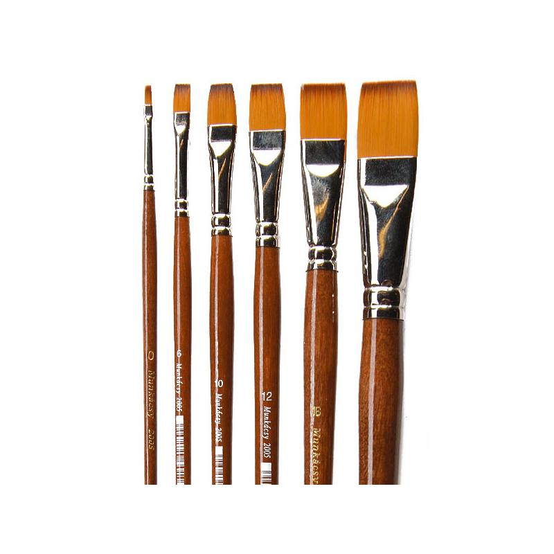 M2005 Munkácsy hosszúnyelű szintetikus lapos ecset - 04 - a legjobb ...