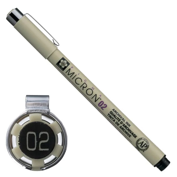 Sakura Pigma Micron 02 műszaki rajztoll, 0,3 mm - fekete - a legjobb ...